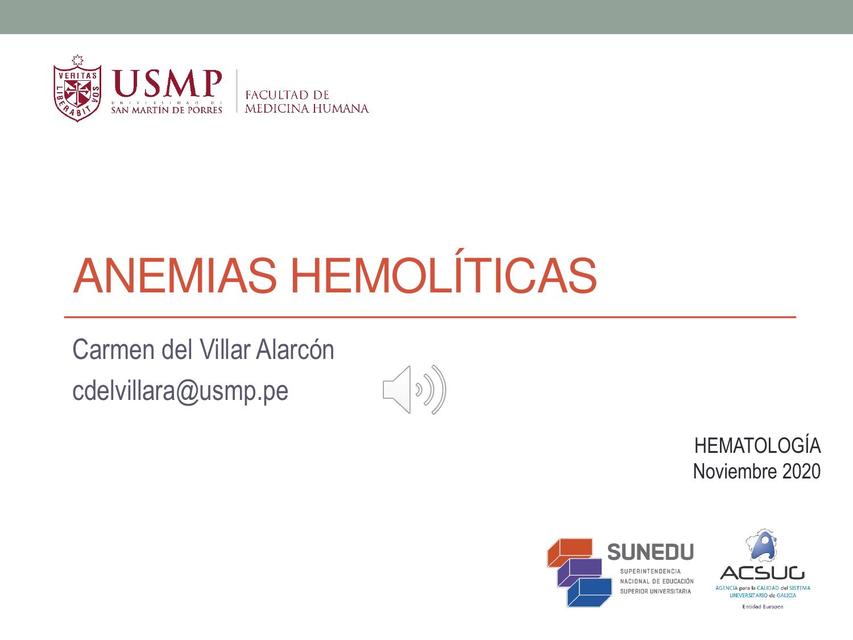 Anemias Hemolíticas | Magri Estrada | uDocz