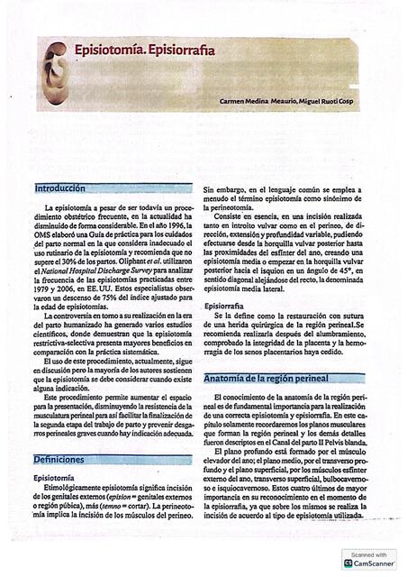 18 Episiotomía Episiorrafia | Marian Chamorro | uDocz