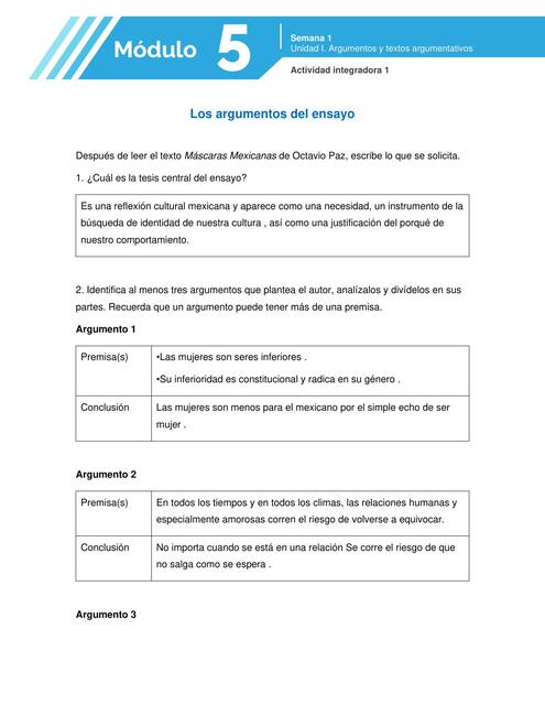 argumentos del ensayo MD5 | SG | uDocz