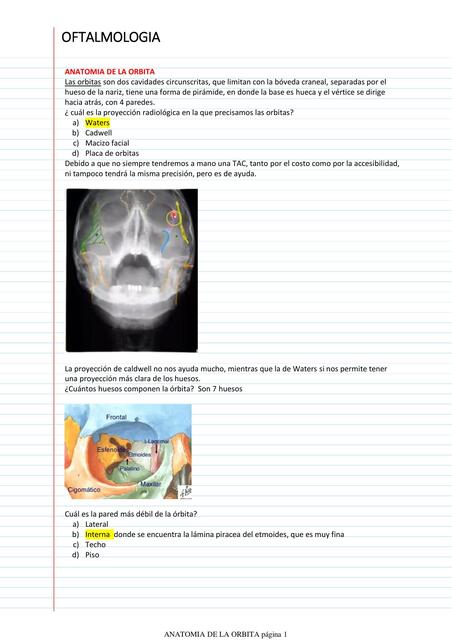 Flashcards de INTRODUCCION A OFTALMOLOGIA | Por Mariam A. | uDocz