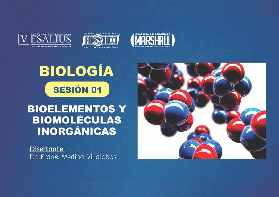 1. BIOELEMENTOS, AGUA Y SALES MINERALES PRE - RESUMEN | AndEstudy | uDocz