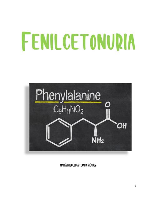 Fenilcetonuria | uDocz