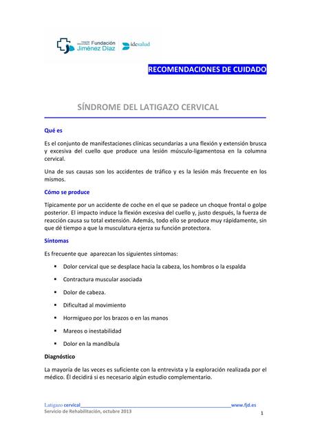 LATIGAZO CERVICAL | Fernando | uDocz