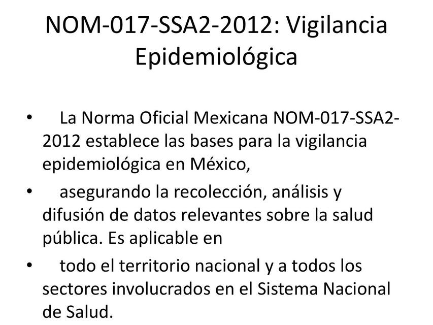 NOM 017 SSA2 Presentacion Detallada | Nic | uDocz