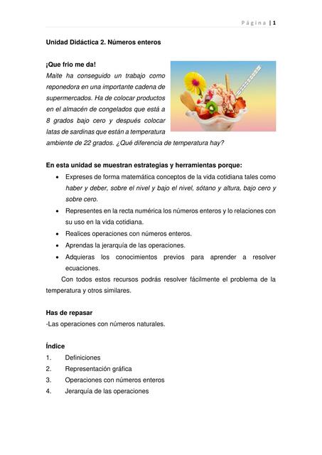 unidad n ENTEROS | silvana | uDocz