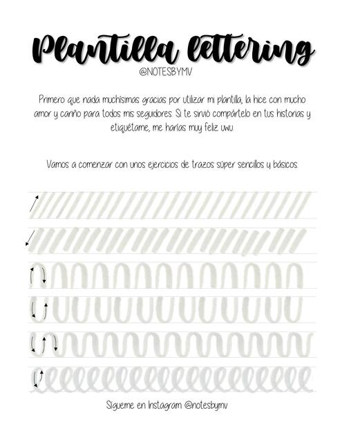 Plantilla de lettering | domenica fernandez | uDocz