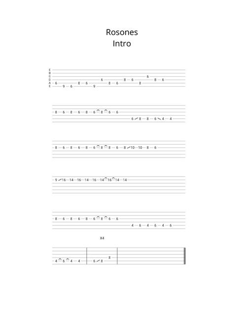 Intro Rosones TabPorCarlosHerrera | Geovannx | uDocz