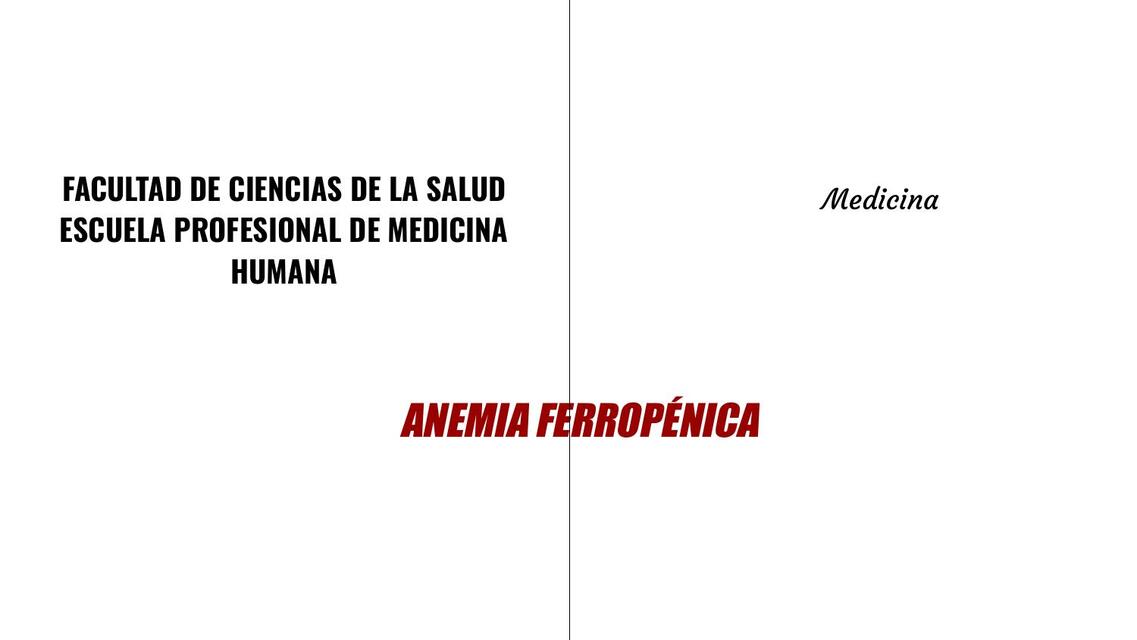 ANEMIA FERROPENICA | Javier MARIN | uDocz