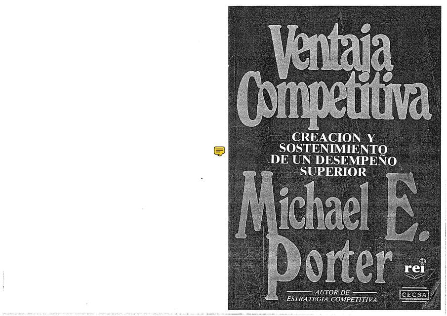 Ventaja competitiva Porter M libro | mari | uDocz