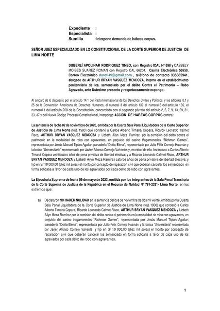 Flashcards de HABEAS CORPUS 16 12 FINAL DE HC | Por grey | uDocz