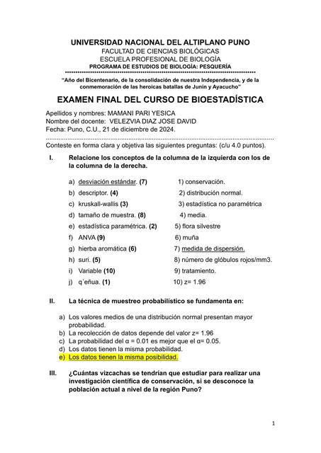 Examen final de bioetadística II | Guido | uDocz