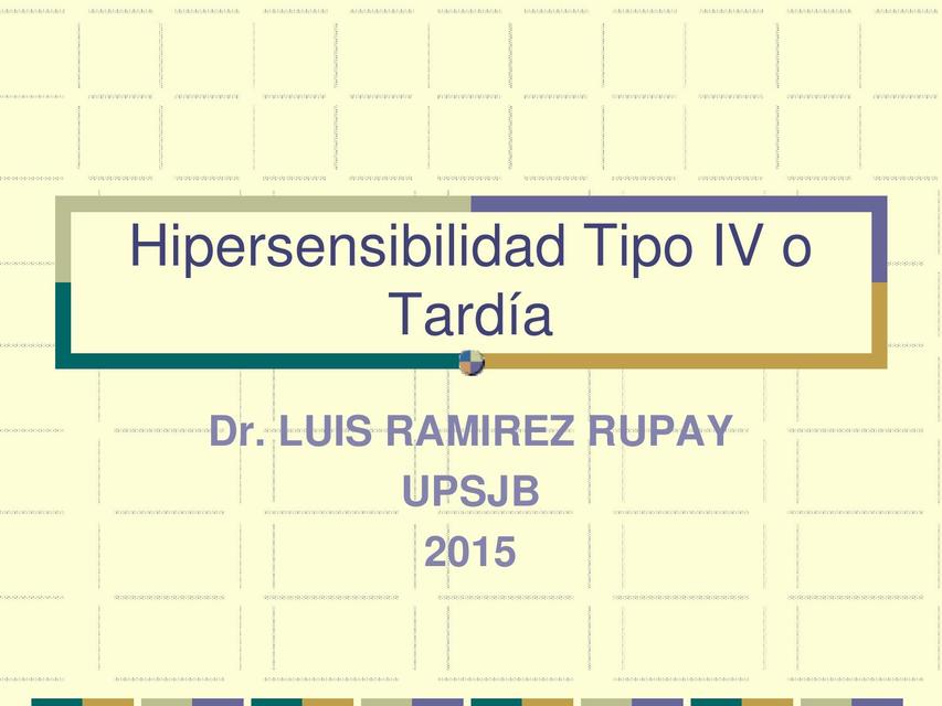 Hipersensibilidad | Ahmed Casana | uDocz