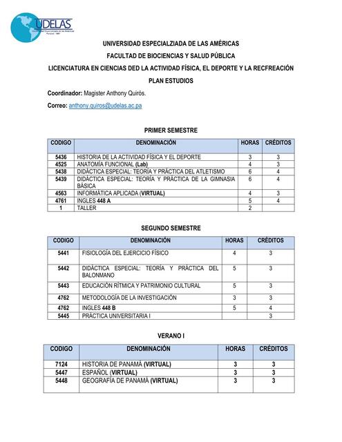 plan de estudio | Emy pinto | uDocz