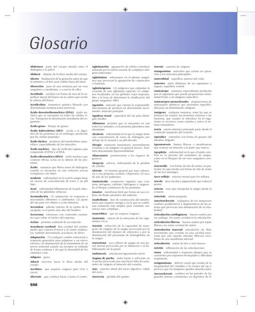 glosario de anatomía | Euge | uDocz