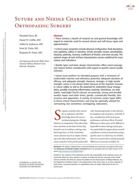 suture and needle characteristics in orthopaedic 5 | Creso | uDocz