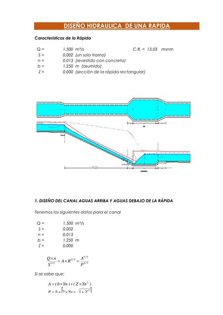 diseno hidraulica de una rapida | BRAHA | uDocz