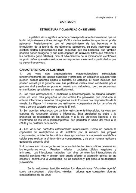 Virología libro Virología Médica 3 | Estudiante Medicina | uDocz