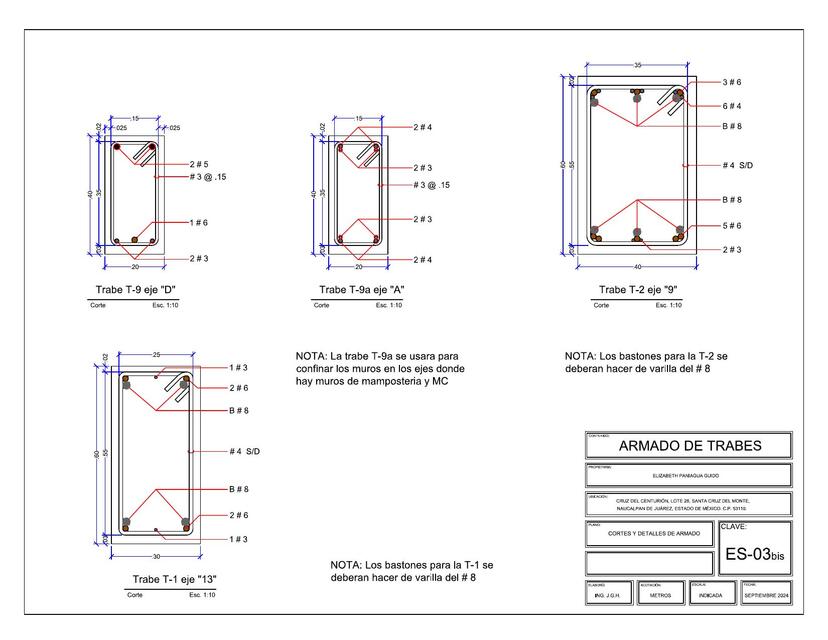 Trabe T 2 Ajustes | David | uDocz