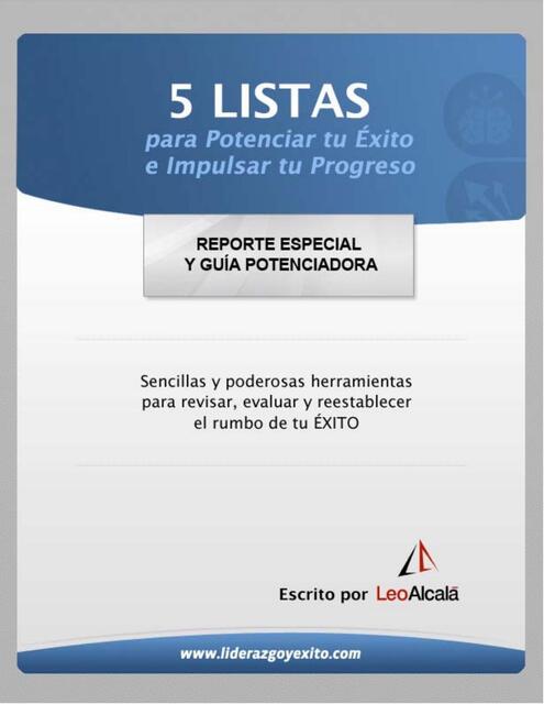 5 listas para potenciar tu exito e impulsar tu pro | angel | uDocz
