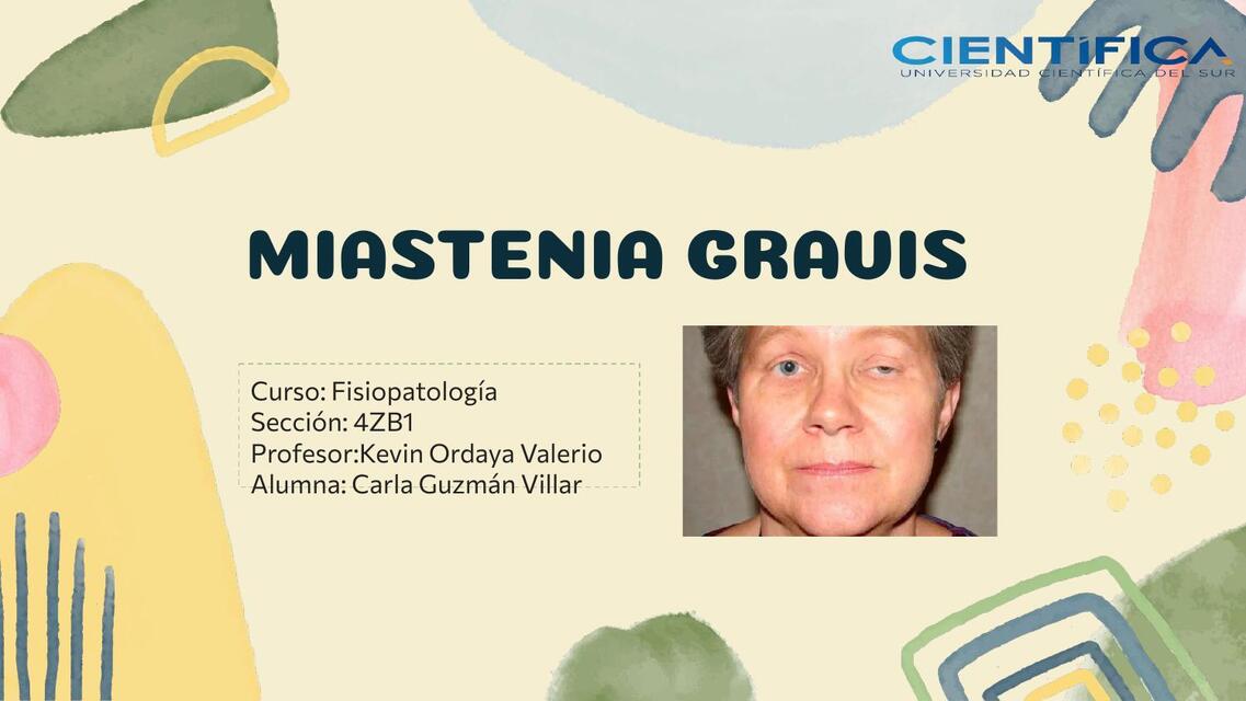 Miastenia gravis | Carla | uDocz