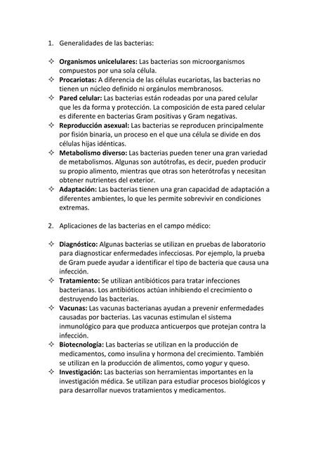 Generalidades de las bacterias | robzabeth | uDocz