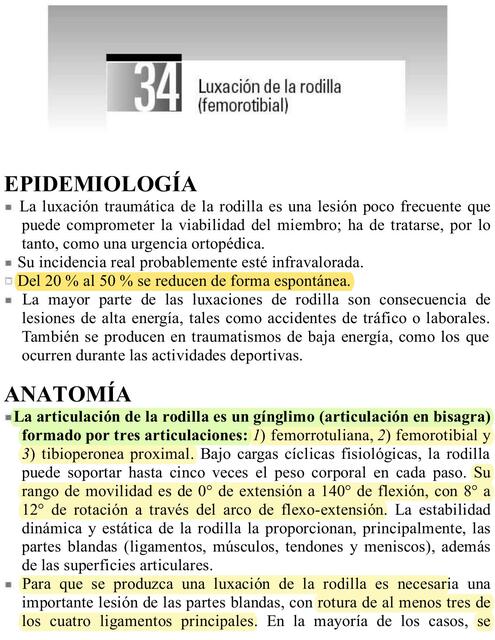 fx de rAtula y lesiones rodilla | Kathia Lone | uDocz