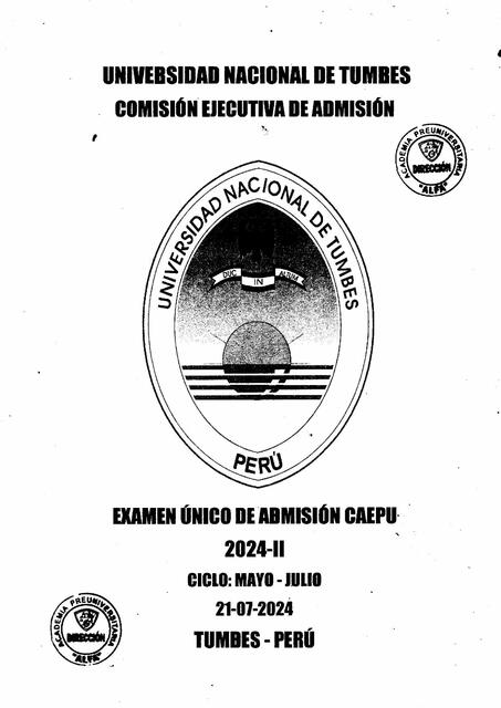 EXAMEN CAEPU 21 07 24 II | Genzy | uDocz