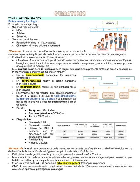 Climaterio | Grace Tapia Pescoran | uDocz
