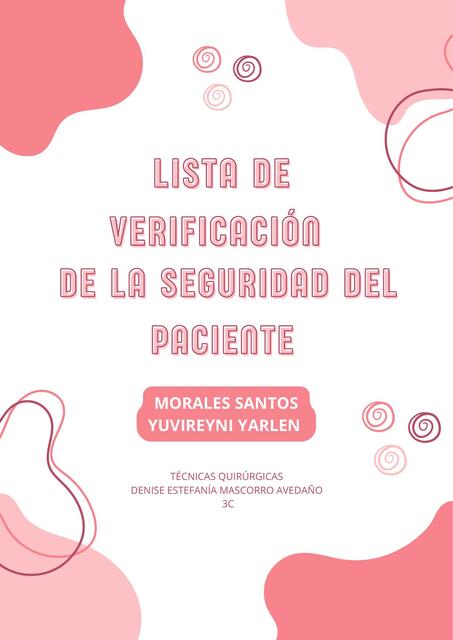 Flashcards de Lista de verificación de seguridad | Por Yarlen | uDocz