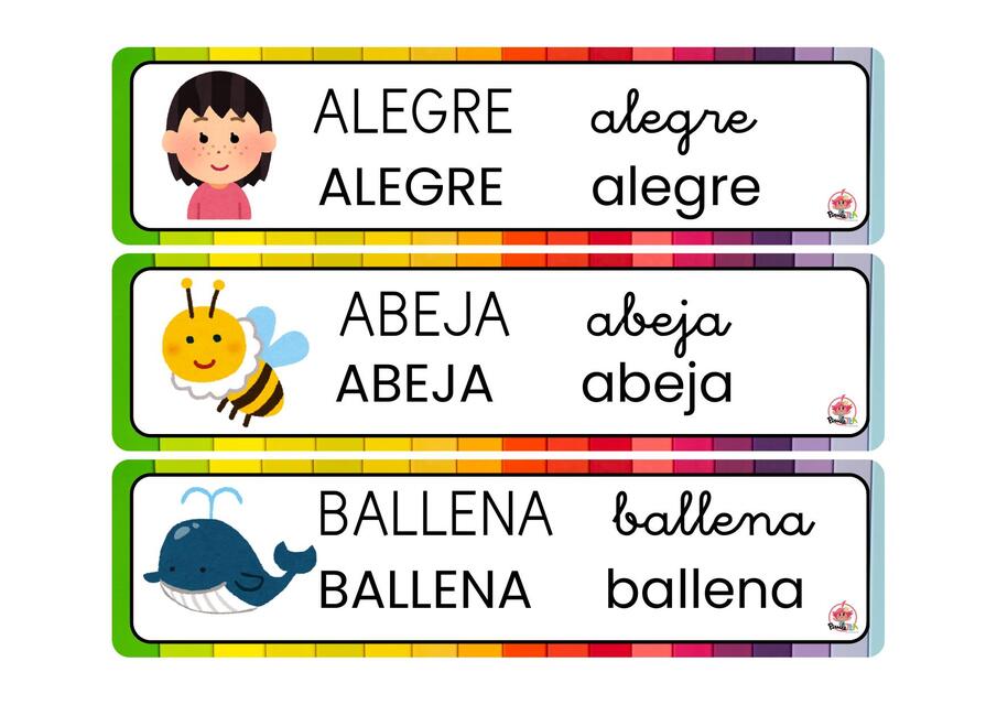 Tarjetas formato llavero del abecedario para lecto | Noemi Hernández ...