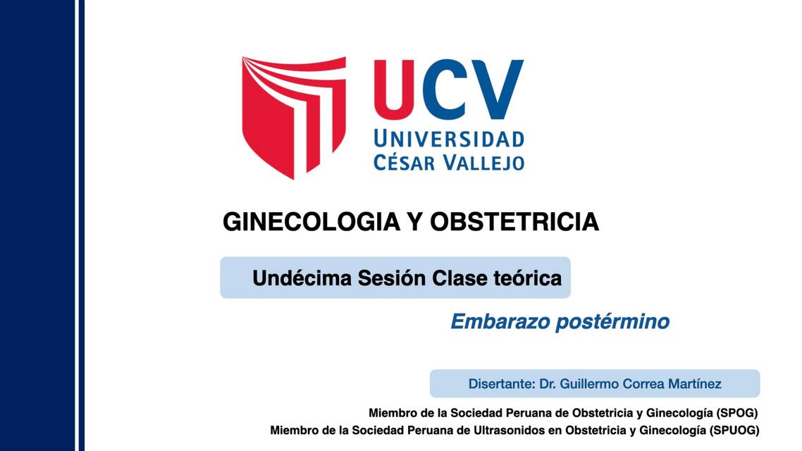 Clase 11 Embarazo postérmino | Marlene Olinda Arrascue campos | uDocz