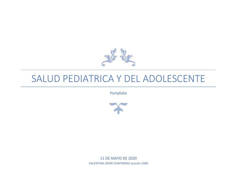 Patología en Paciente Pediátrico | valentina jofre contreras | uDocz