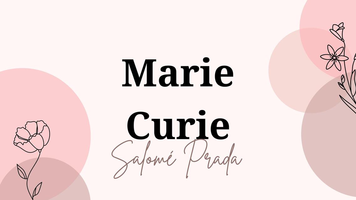 Marie Curie Salome Udocz