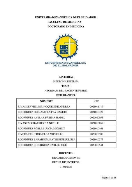 Flashcards de Abordaje del paciente con sindrome febril | Por Julissa | uDocz