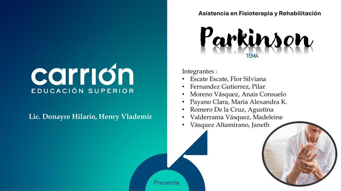 Parkinson | Maria Alexandra Katherine Payano Clara | uDocz