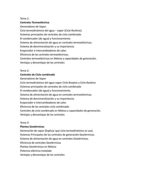 Temas Centrales Generadoras | Paul Ramírez Sánchez | uDocz