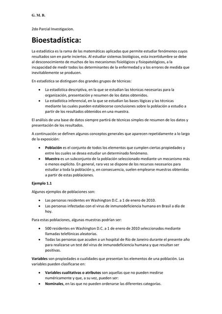 Flashcards de Bioestadística | Por Nazarena | uDocz