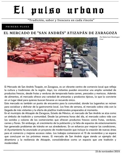 Flashcards de Periodico prueba "El pulso urbano" | Por Ximena Michelle ...