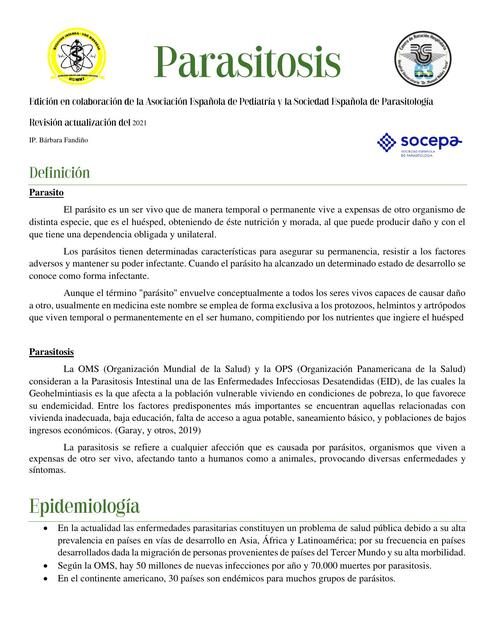 Guia de Parasitosis | José Vásquez | uDocz