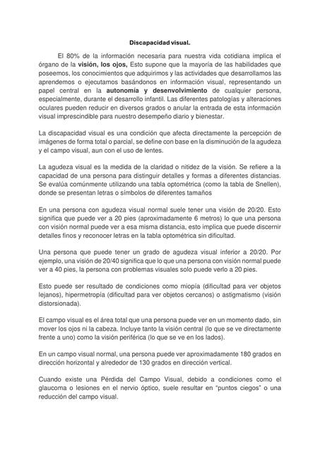 Discapacidad visual | rosibeth | uDocz