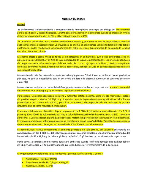 Flashcards de 13 Anemia y embarazo 30 | Por Reinaldo Acosta | uDocz