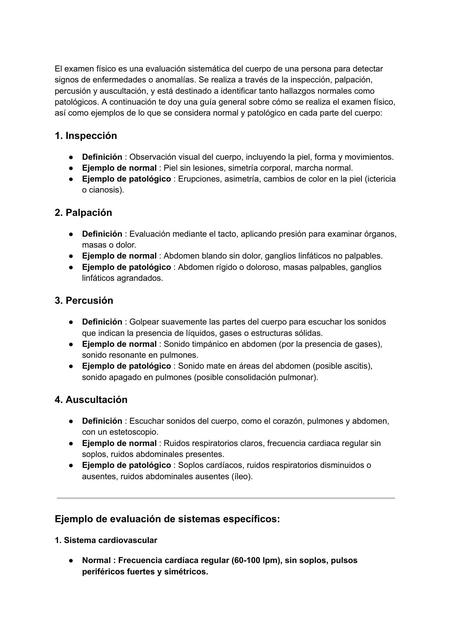 INGLES EXAMEN FISICO | Jennifer Mera Ganchozo | uDocz