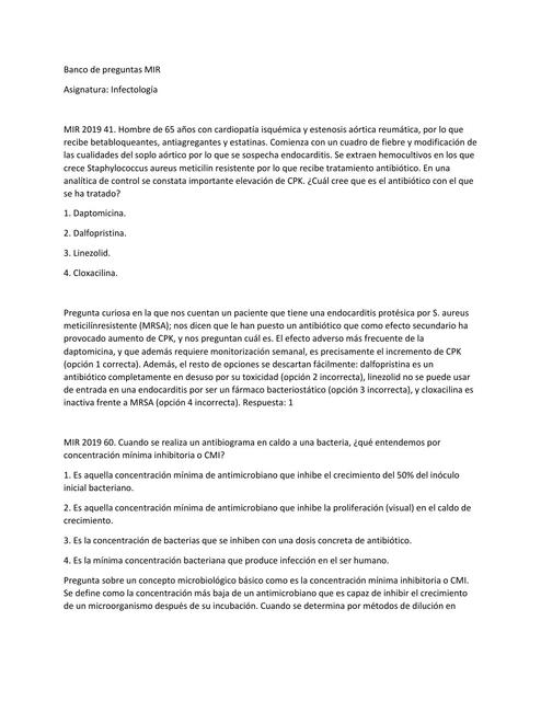 Bancos de preguntas Infectologia | Meditipsw | uDocz Bancos de preguntas Infectologia | Meditipsw | uDocz