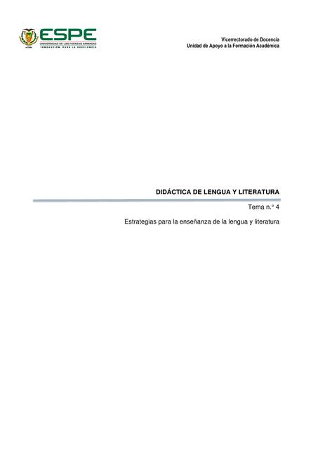 DLL Tema 4 Estrategias de LL | Estefania | uDocz