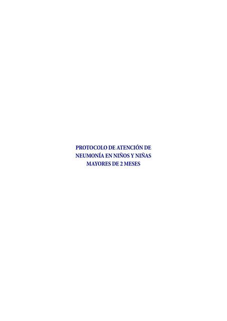 Protocolo de atención de neumonía en niñas y niños | karolain y. | uDocz
