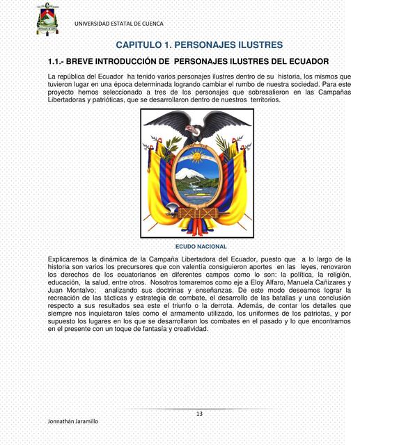 Flashcards de Breve introducción de personajes ilustres del Ecuador ...