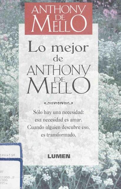 anthony de mello lo mejor de anthony de mello de 2 | Faby Garcia | uDocz