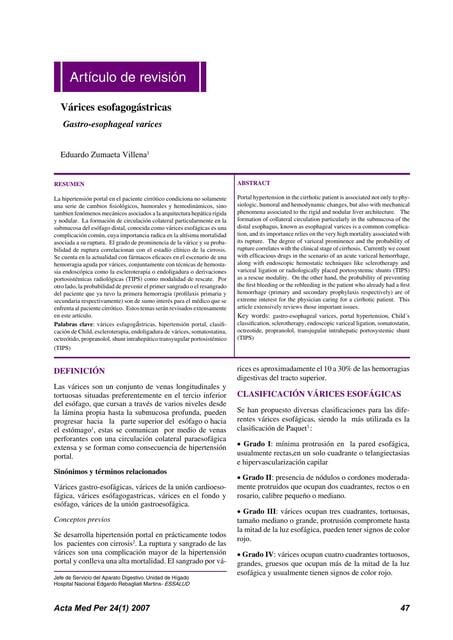 Várices esofagogástricas | Yareli Martinez | uDocz