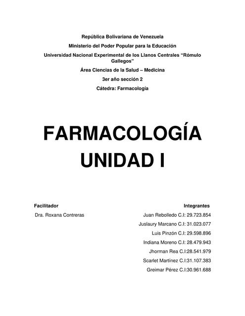 farmacología tema 1 | César | uDocz