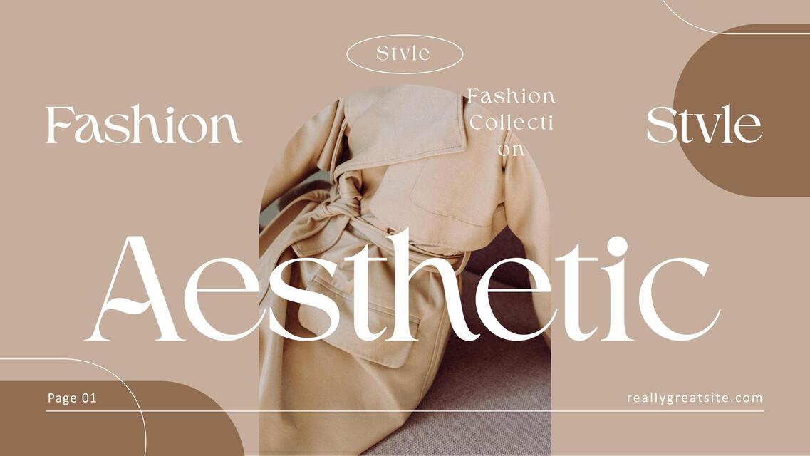 Aesthetic fashion collection presentation | Laura | uDocz